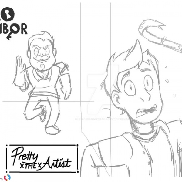 Hello Neighbor Game Pages Coloring Pages