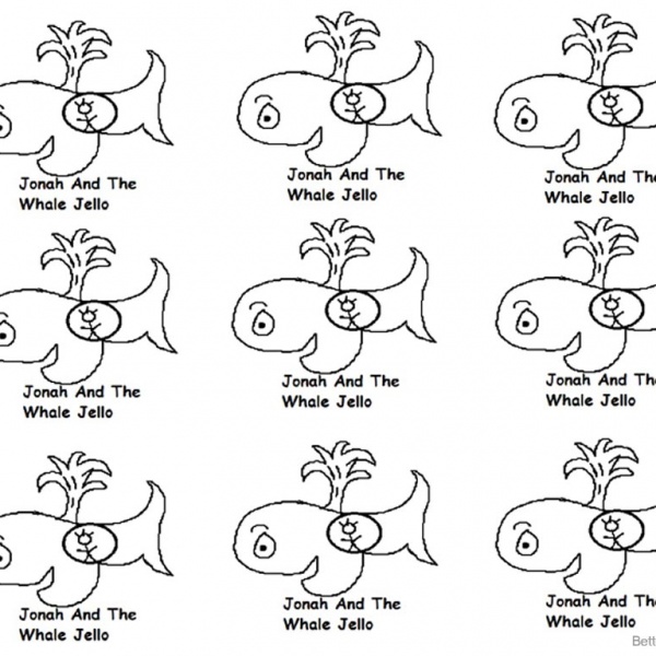 Jonah And The Whale Coloring Pages Whale Fish Maze - Free Printable ...
