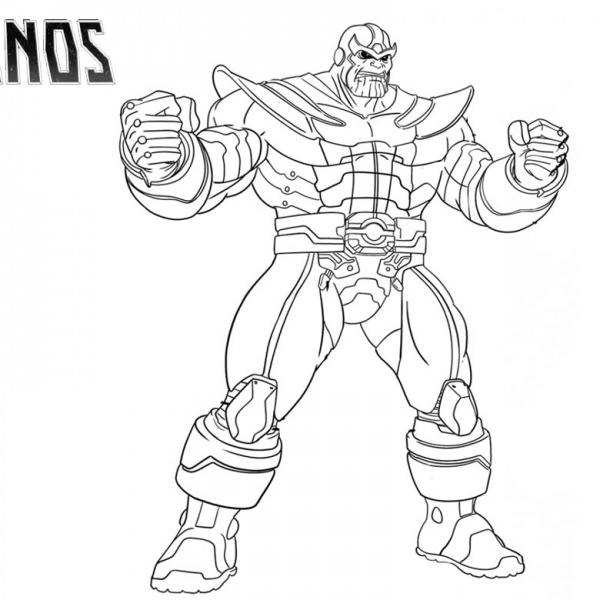 Thanos Coloring Pages - Free Printable Coloring Pages