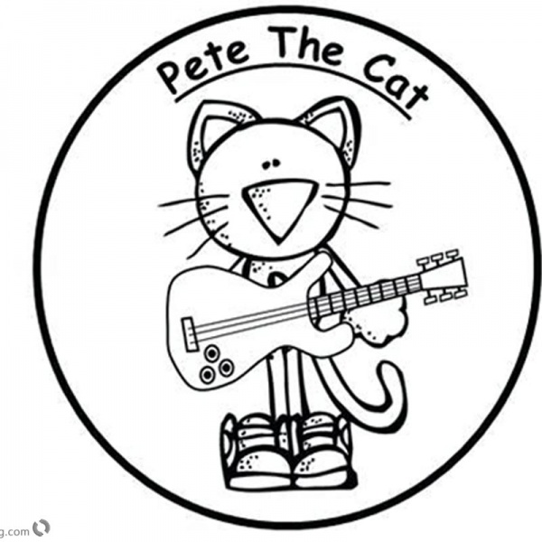 Pete the Cat Coloring Pages Color by Number Skateboard - Free Printable ...