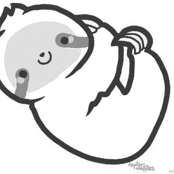 Sloth Coloring Pages Realistic Three Toed Sloth - Free Printable ...