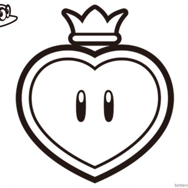 Super Mario Odyssey Coloring Pages New Character Ghost Hat - Free ...