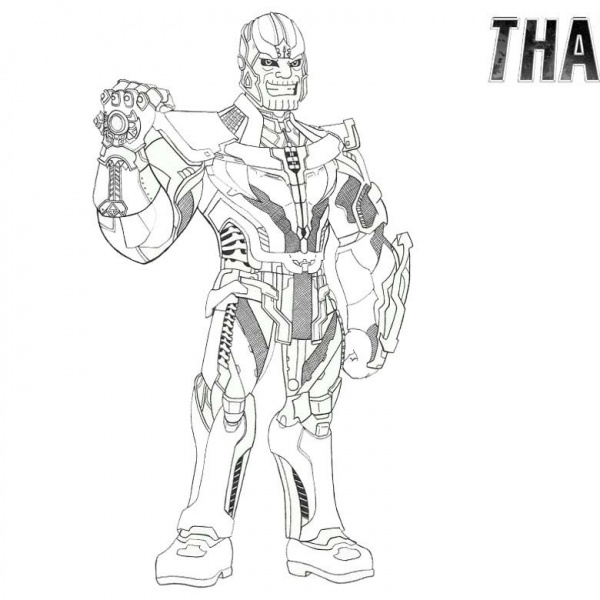 Marvel Thanos Coloring Pages - Free Printable Coloring Pages