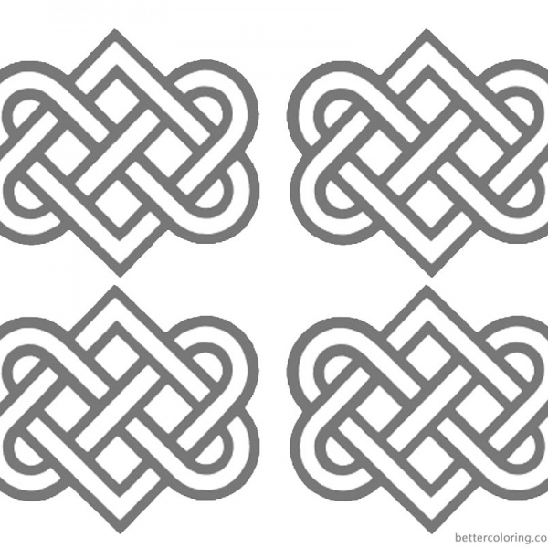 Celtic Knot Coloring Pages Template Clipart - Free Printable Coloring Pages