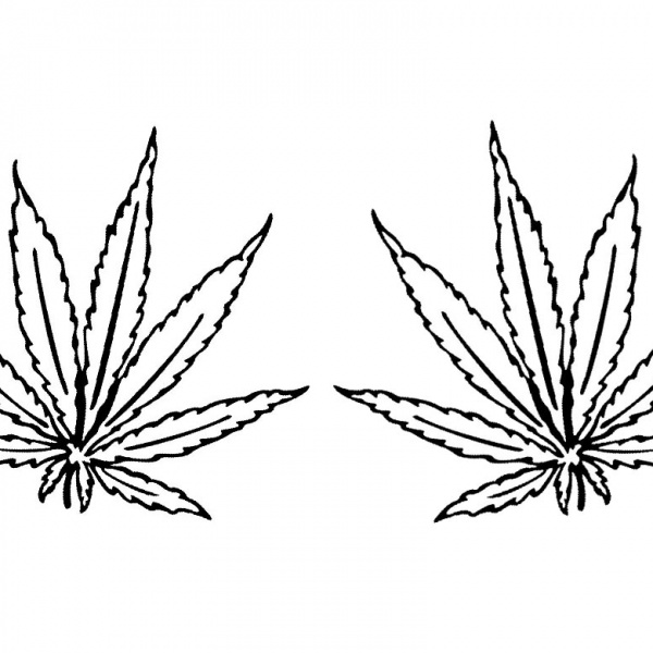Weed Coloring Pages Easy