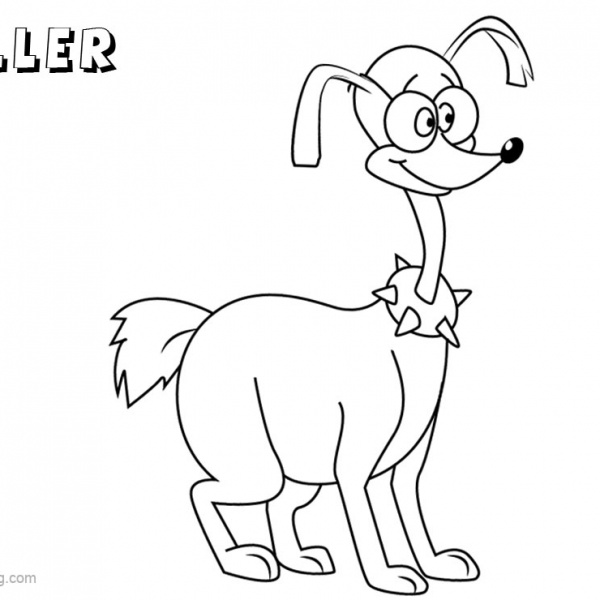 All Dogs go to Heaven Coloring Pages Itchy Itchiford - Free Printable ...