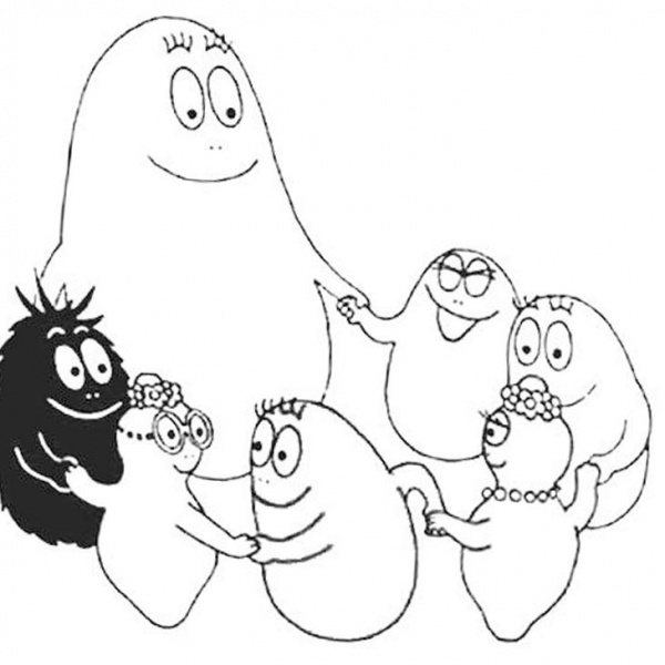 Barbapapa Coloring Pages Family Characters - Free Printable Coloring Pages