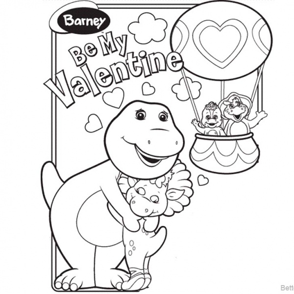 Barney Coloring Pages Winter and Fall - Free Printable Coloring Pages