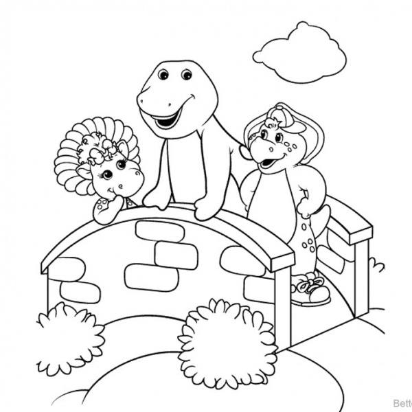 Barney & Friends Coloring Pages - Free Printable Coloring Pages