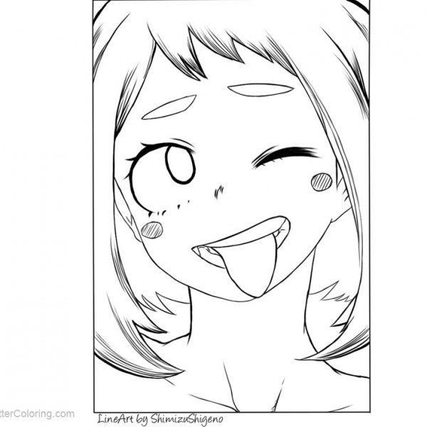 Boku No Hero Academia Toga Himiko Coloring Pages by sycranet - Free ...