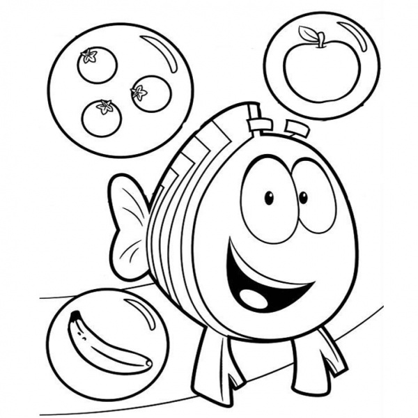Bubble Guppies Coloring Pages Characters Goby - Free Printable Coloring ...