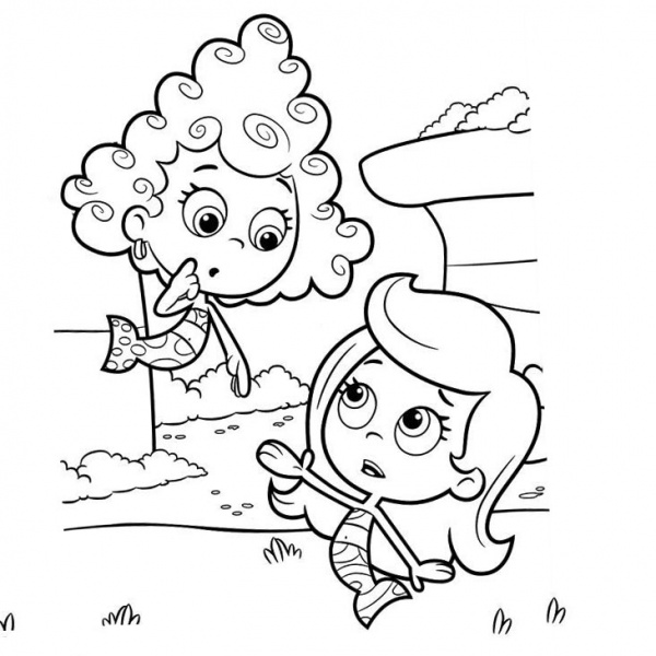 Bubble Guppies Coloring Pages Deema and Gil - Free Printable Coloring Pages