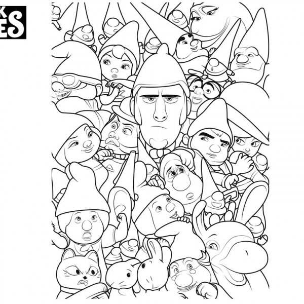Sherlock Gnomes Coloring Pages Connetct the Dots - Free Printable ...