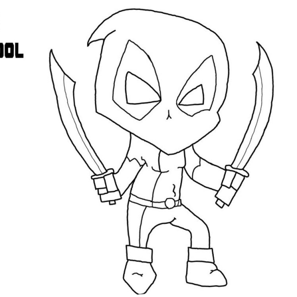 Lego Deadpool Coloring Pages from Marvel Super Heros - Free Printable ...