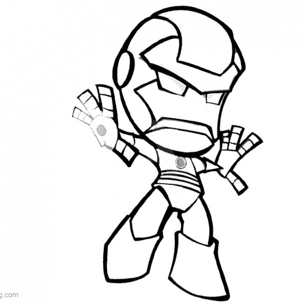 Chibi Iron Man Coloring Pages Coloring Pages