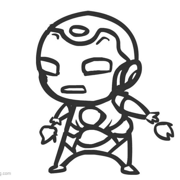 Chibi Superhero Coloring Pages Coloring Pages