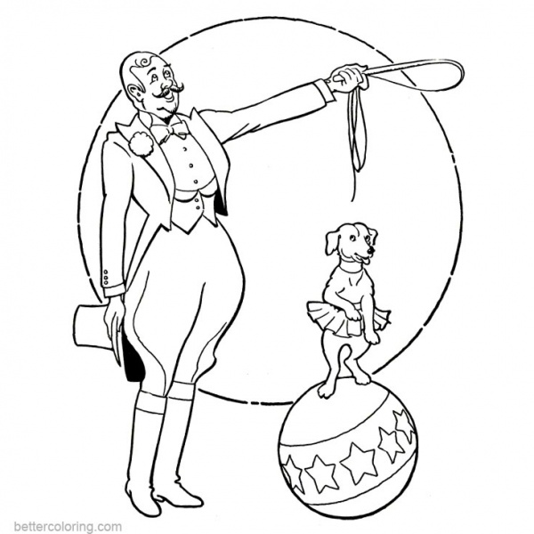 Circus Coloring Pages Line Art - Free Printable Coloring Pages