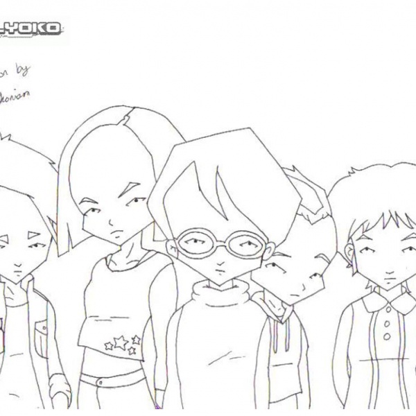 Code Lyoko Evolution Coloring Pages Odd Lineart - Free Printable ...