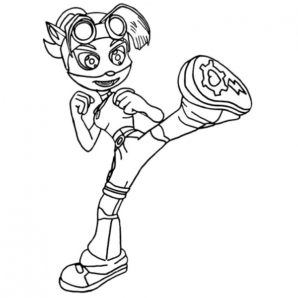 Crash Bandicoot Coloring Pages - Free Printable Coloring Pages