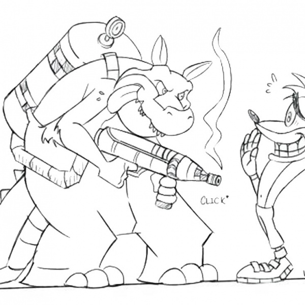 Crash Bandicoot Coloring Pages - Free Printable Coloring Pages