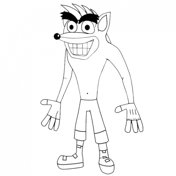 Crash Bandicoot Coloring Pages - Page 2 of 9 - Free Printable Coloring ...