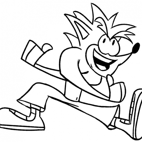 Crash Bandicoot Coloring Pages - Free Printable Coloring Pages