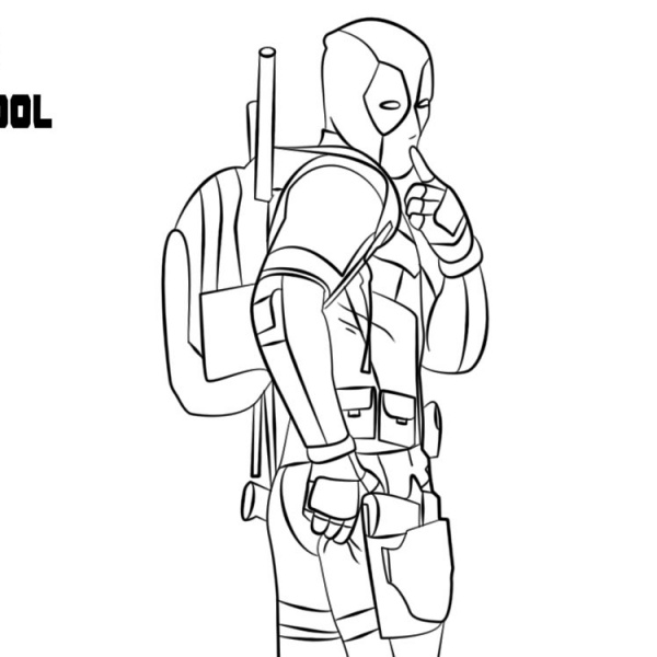 Lego Deadpool Coloring Pages from Marvel Super Heros - Free Printable ...