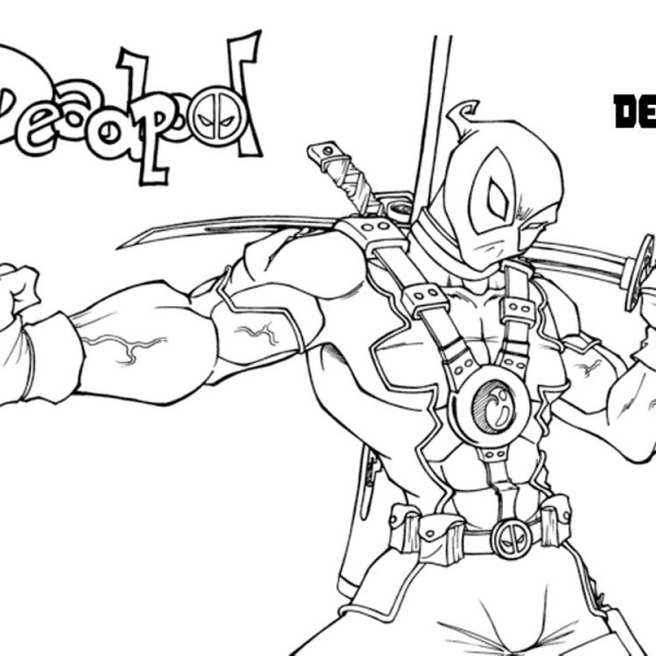 Cute deadpool coloring pages - pocketleo