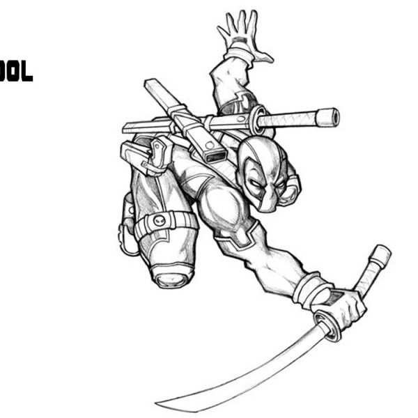 Deadpool Coloring Pages - Free Printable Coloring Pages