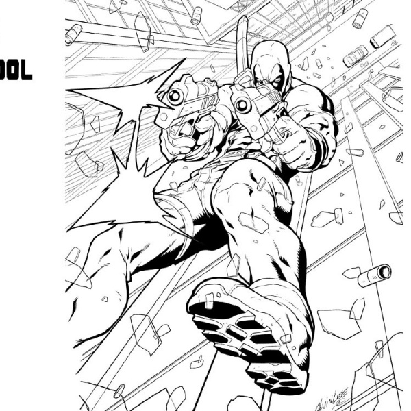Deadpool Coloring Pages - Free Printable Coloring Pages