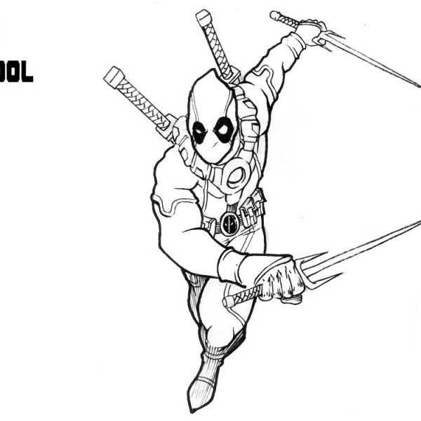 Lego Deadpool Coloring Pages - Free Printable Coloring Pages