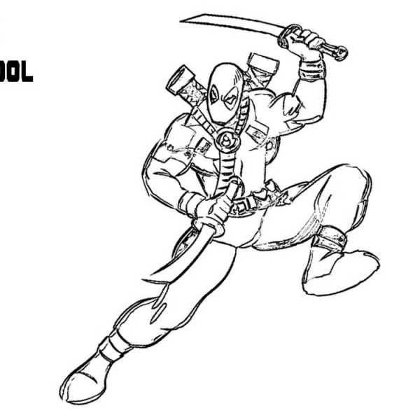 Deadpool Coloring Pages - Free Printable Coloring Pages