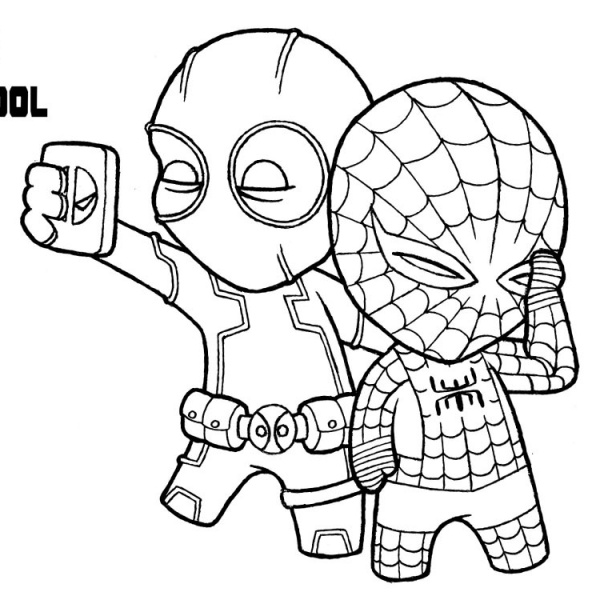 Lego Deadpool Coloring Pages from Marvel Super Heros - Free Printable ...