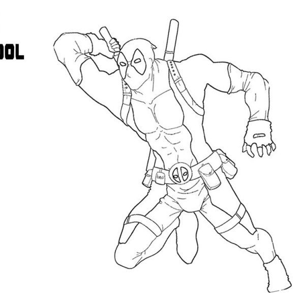 Deadpool Coloring Pages - Free Printable Coloring Pages