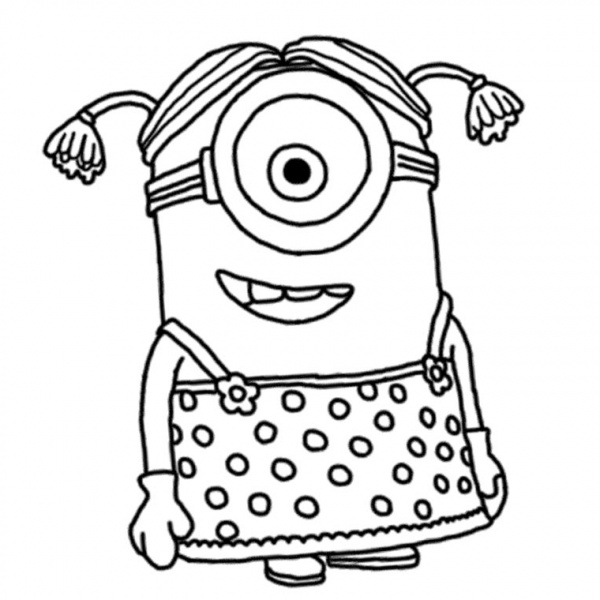 Minion Dave Coloring Pages - Free Printable Coloring Pages