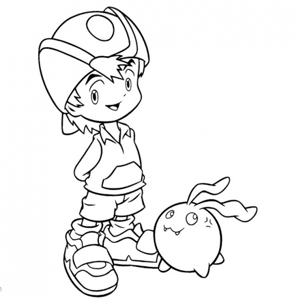 Digimon Coloring Pages Adventure - Free Printable Coloring Pages
