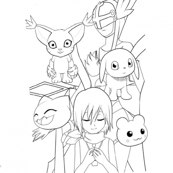 Digimon Coloring Pages Shoutmon Lineart by neoarchangemon - Free ...