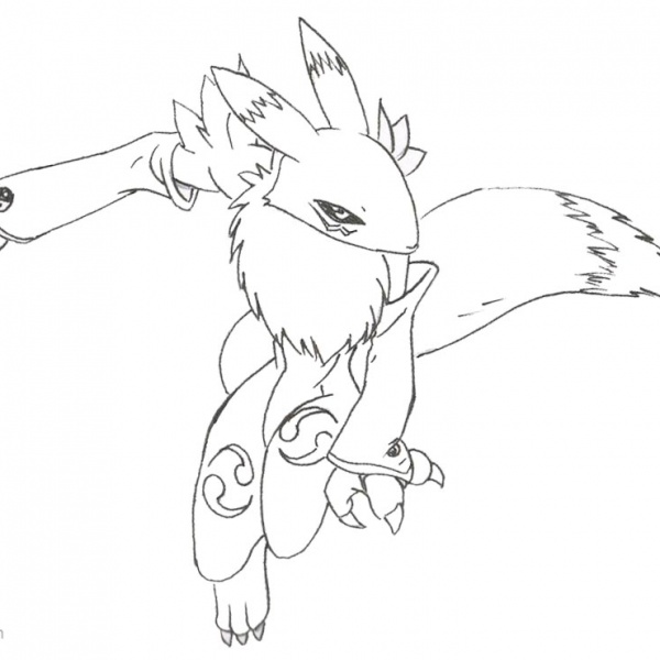 Digimon Coloring Pages Kari Outline by kleenesoph - Free Printable ...