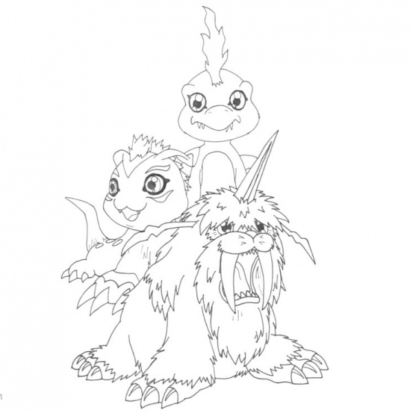 Digimon Coloring Pages - Free Printable Coloring Pages