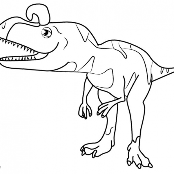 Dinosaur Train Coloring Pages Boris Tyrannosaurus - Free Printable ...
