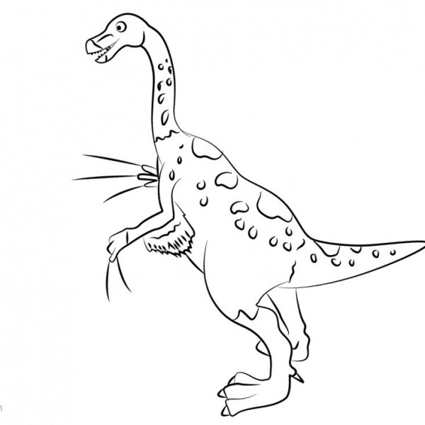 Dinosaur Train Coloring Pages Crystal Cryolophosaurus - Free Printable ...
