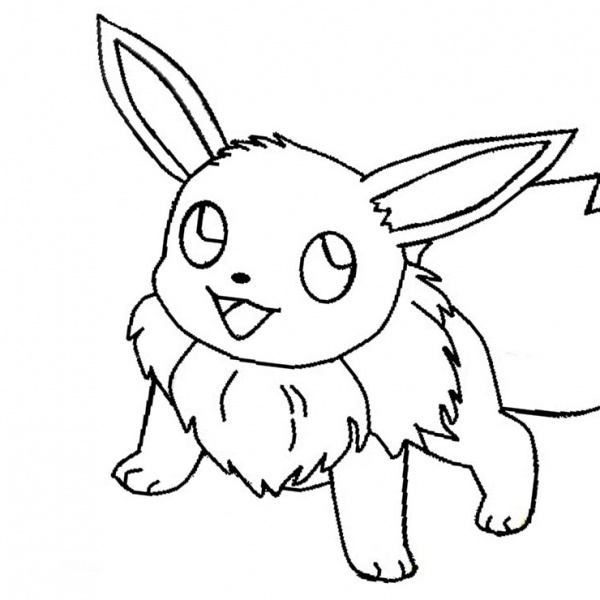Eevee Coloring Pages - Free Printable Coloring Pages