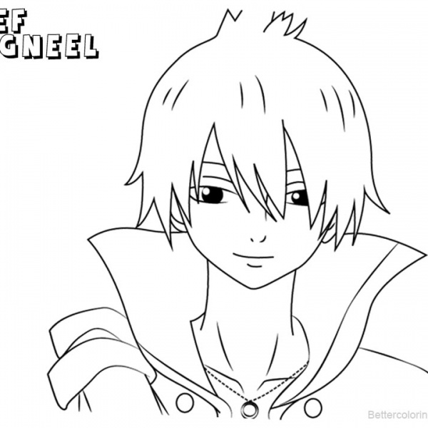 Jellal Fairy Tail Coloring Pages Sketch Coloring Page