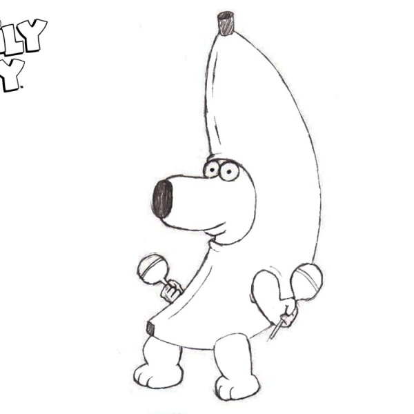 Family Guy Coloring Pages Brian Cosplay A Sheep - Free Printable ...