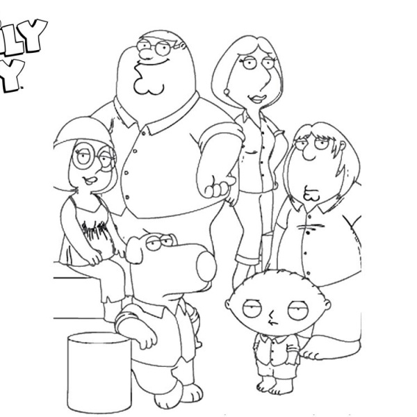Printable Family Guy Coloring Pages For Kids