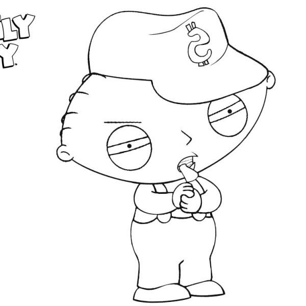 Family Guy Coloring Pages Baby Stewie Drink Milk - Free Printable ...
