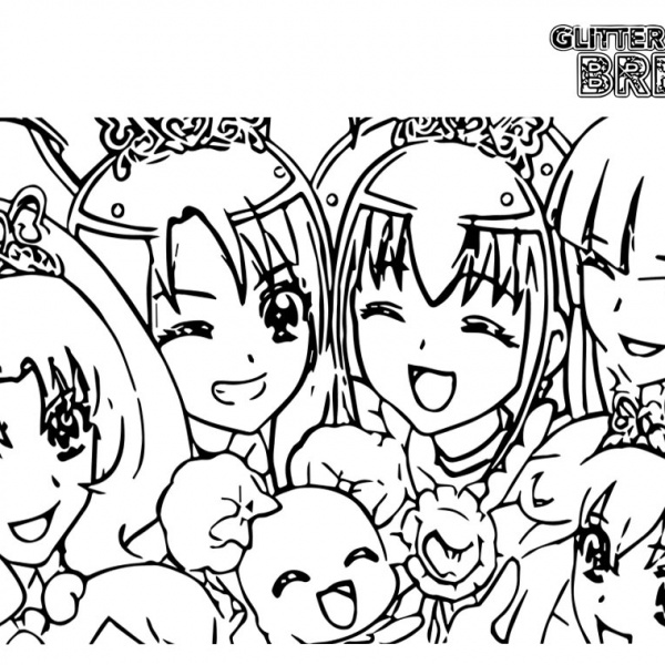 Glitter Force Coloring Pages - Free Printable Coloring Pages