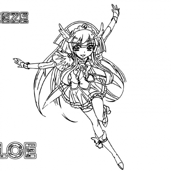 Glitter Force Coloring Pages Five Girls - Free Printable Coloring Pages