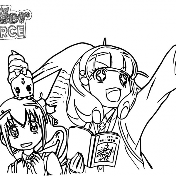 Glitter Force Coloring Pages Pet - Free Printable Coloring Pages