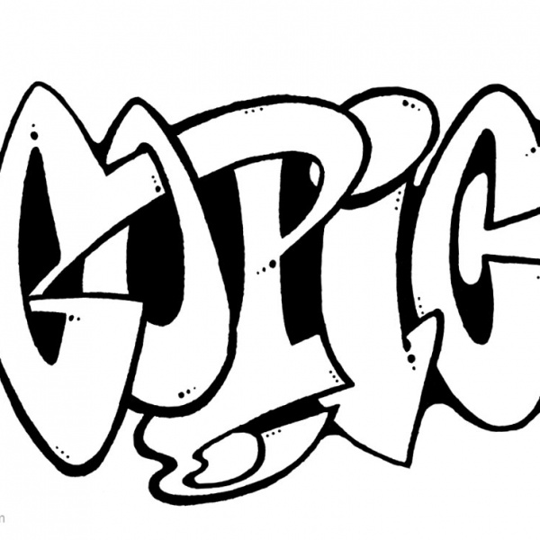 Dope Drawings Graffiti Coloring Pages